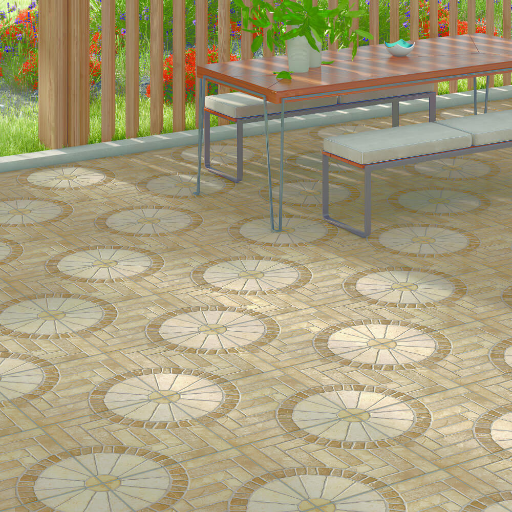 Piso Cerâmico Pompéia Marrom AD 50 x 50 cm Pisoforte - Loja Solar