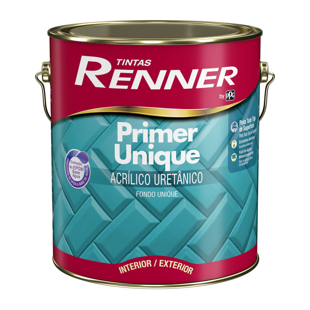 Primer Unique Branco/Base Pastel Galão 3,5L 145 Renner - Loja Solar